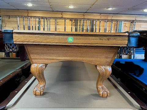 Used 8' C.L. Bailey Custom John Deere Pool Table – coolpooltables.com