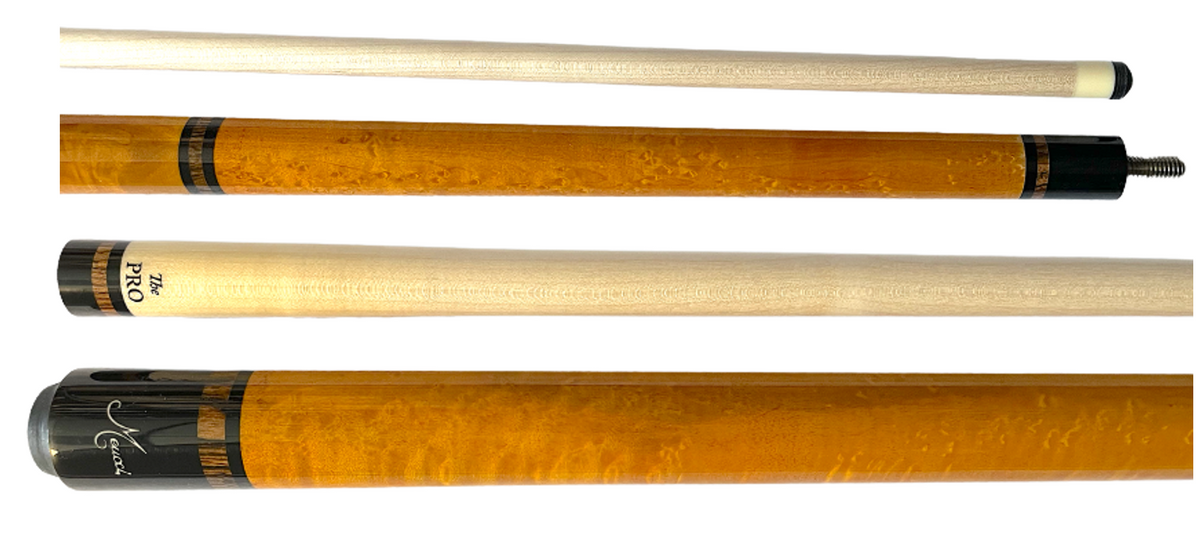 Meucci ANW1-NATURAL Two Piece Billiards Pool Cue W/Pro Shaft ...