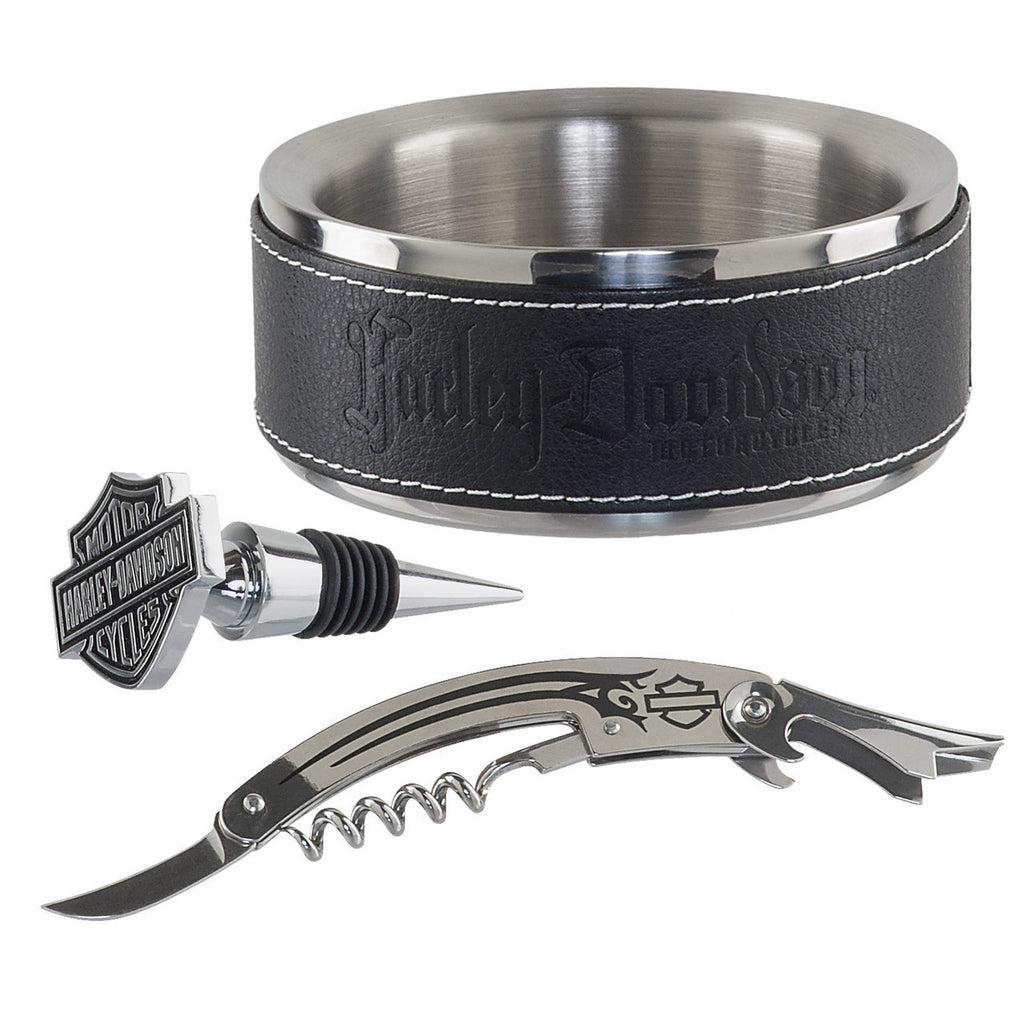 Harley-Davidson Wine Bottle Coaster Gift Set HDL-18523 – coolpooltables.com