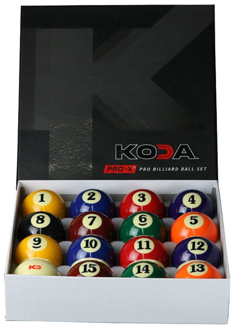 Koda Sports KBPX 2-1/4" PRO-X Pool Balls Set – coolpooltables.com